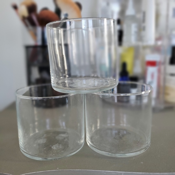 Storage & Organization | Small Clear Round Glass Jars For Storage ...